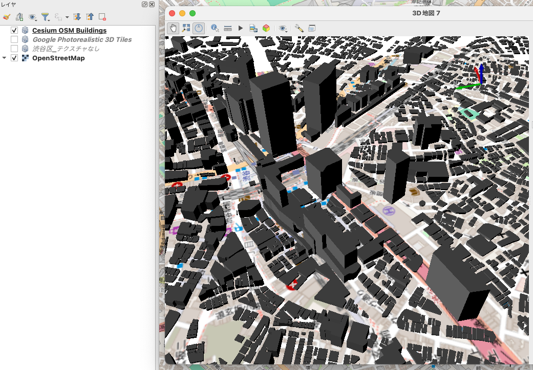 QGIS 3.34 3D Tiles をとりあえず試してみる #GoogleMapsAPI - Qiita
