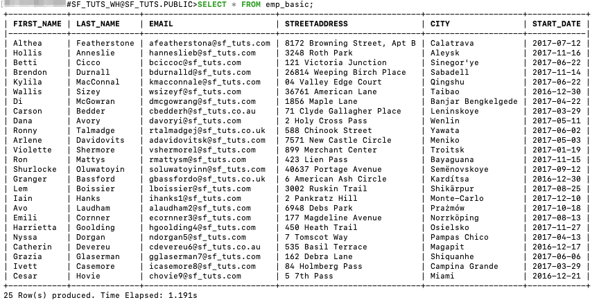 【macOS】SnowflakeのCLIクライアント SnowSQLをインストールしてチュートリアルをやってみた #snowsql - Qiita