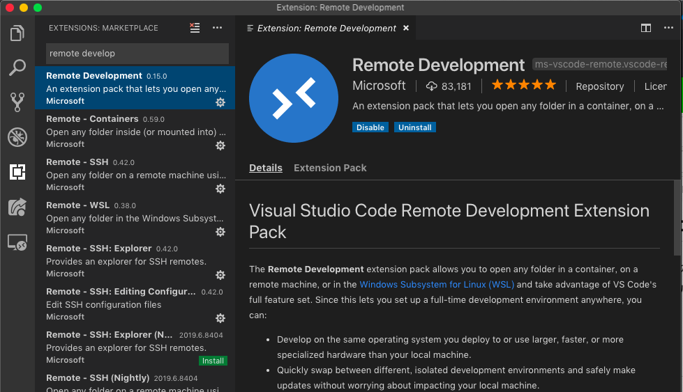 VSCode の Remote Development の設定 #RemoteDevelopment - Qiita