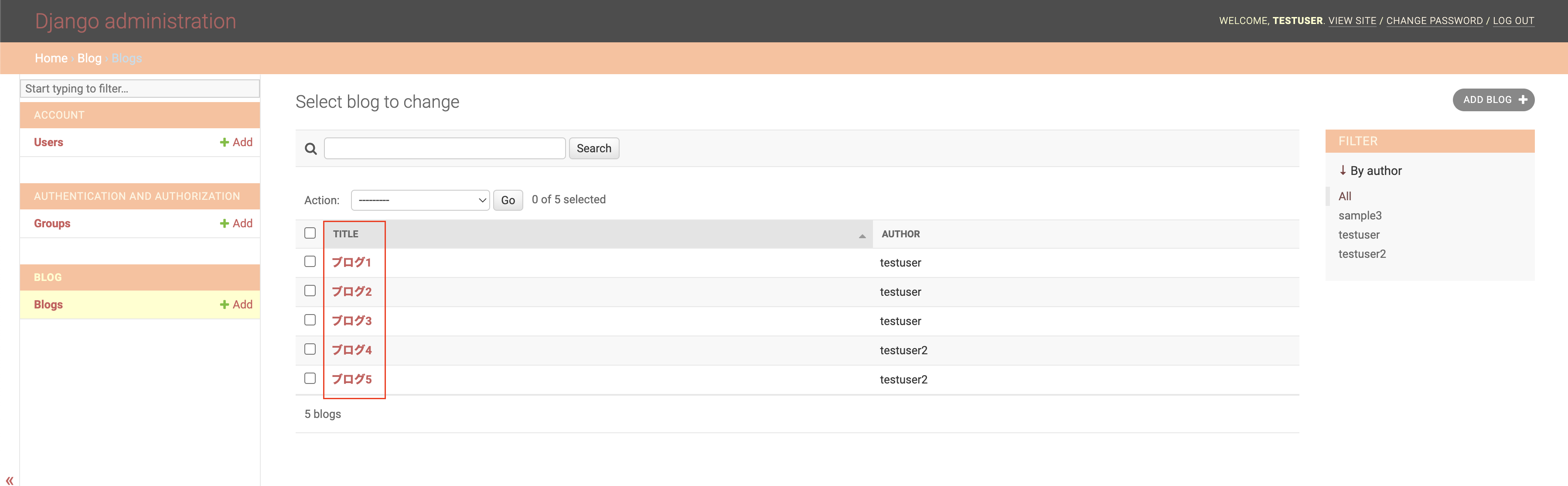 Django管理画面のオブジェクト一覧ページをカスタマイズ #Python - Qiita