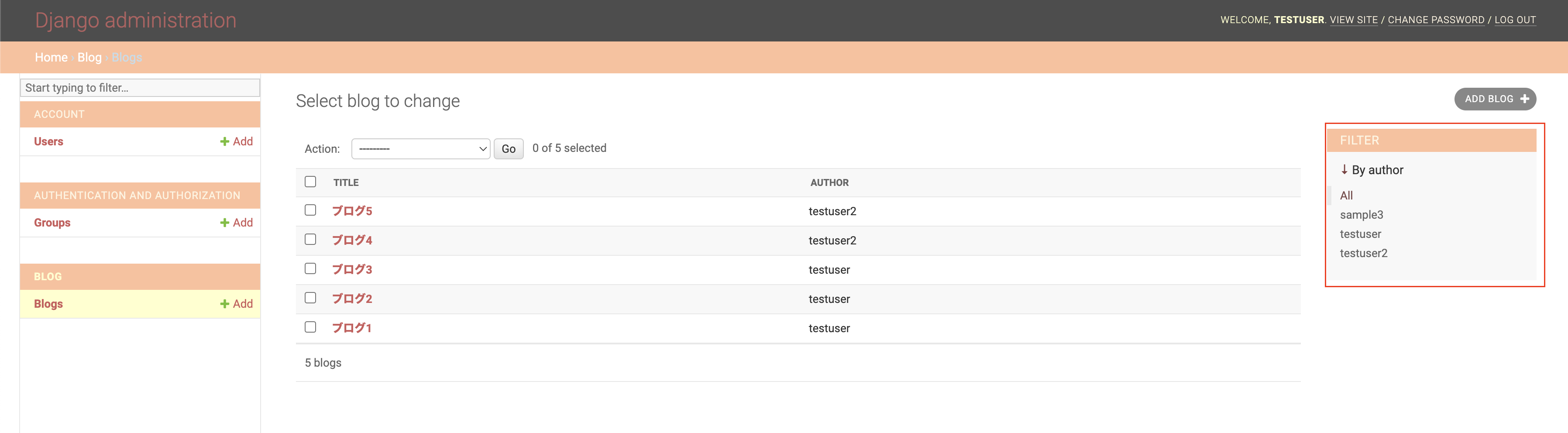 Django管理画面のオブジェクト一覧ページをカスタマイズ #Python - Qiita