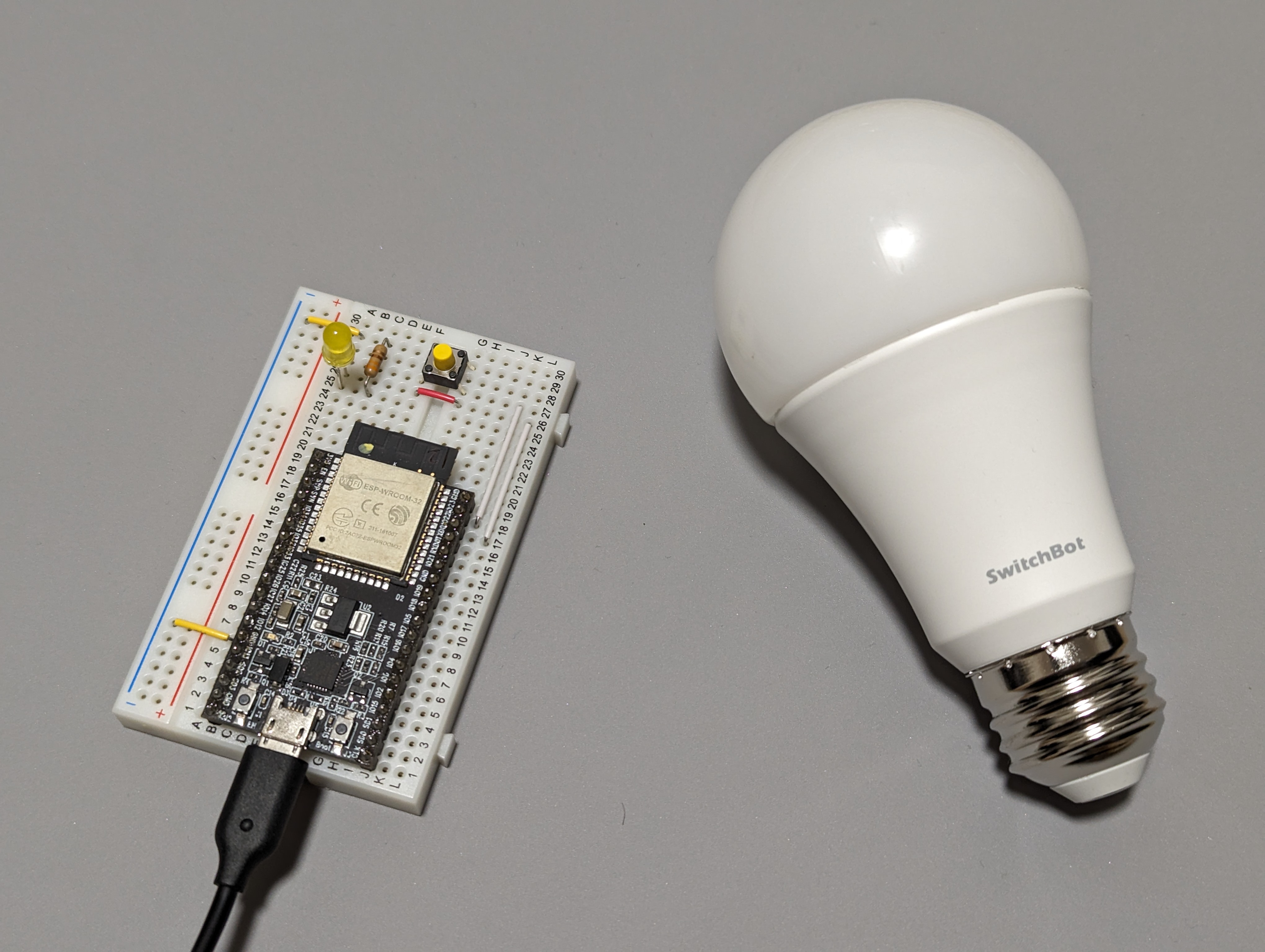 スマホを介さず、switchbot電球が操作できるリモコンをesp32で作る Arduino Qiita