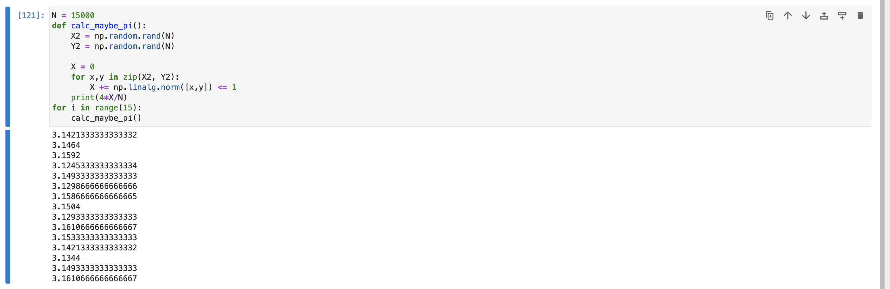 モンテカルロ法を使って円周率を計算してみる #Python - Qiita