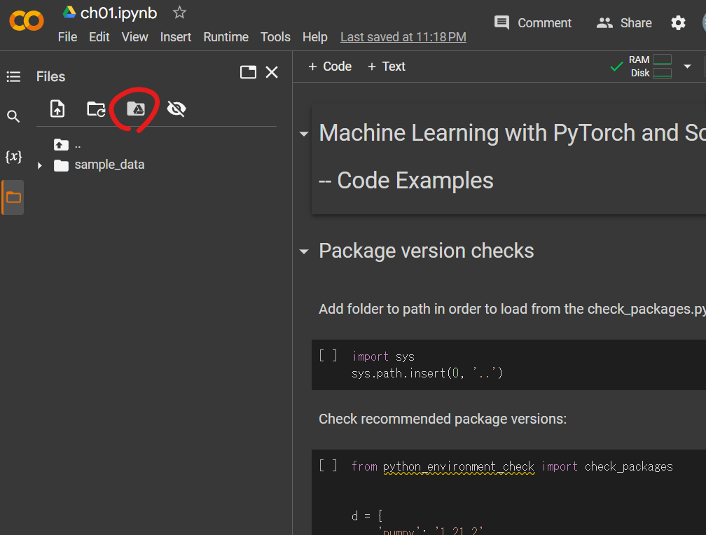 Python機械学習プログラミング[PyTorch＆scikit-learn編]のサンプルコードを動かす準備 #colaboratory - Qiita