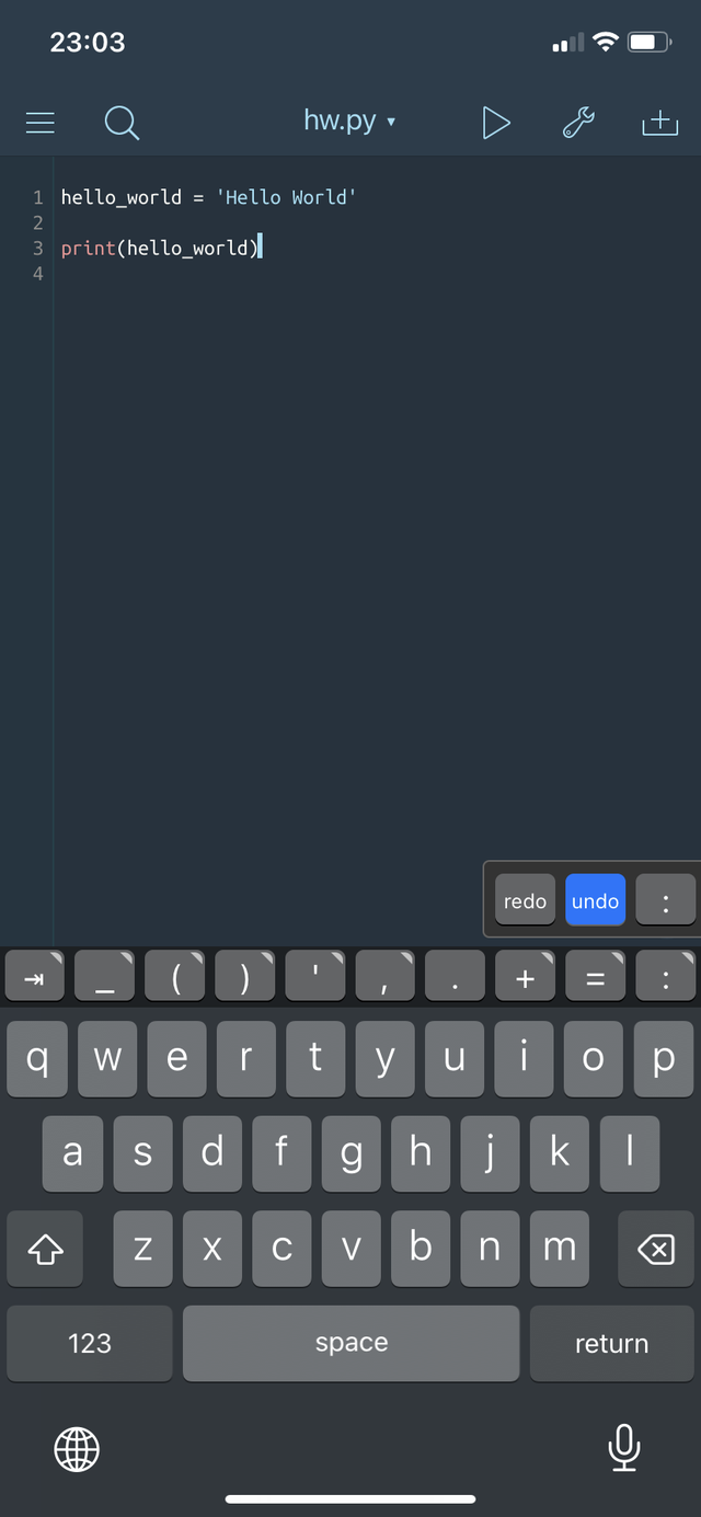 Pythonista3 やろうぜ！標準機能をみてみる 〜 コーディング編 #Mobile - Qiita