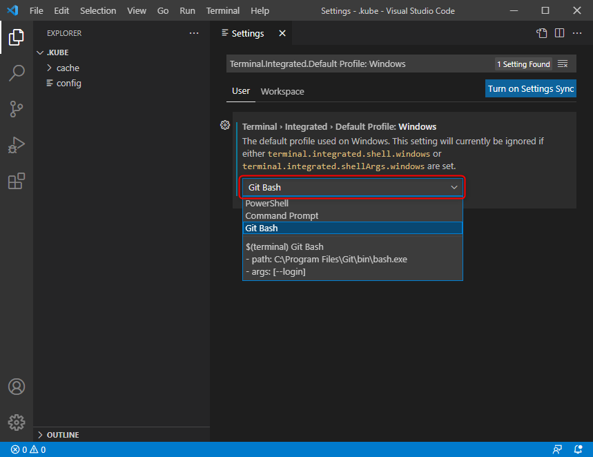 VSCode のターミナルを Git Bash に変更 #Windows - Qiita