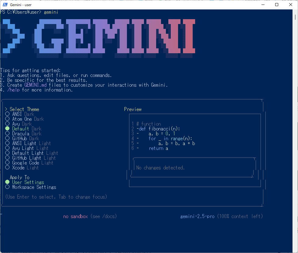 WindowsPowershellでGemini CLI使用手順 #PowerShell - Qiita