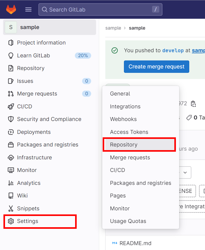 GitLabでプロジェクトのデフォルトブランチを変更する方法 #Git - Qiita