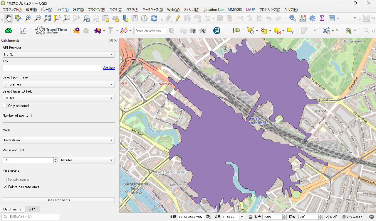 HEREのAPIをQGISから叩いてみた話 #Here - Qiita