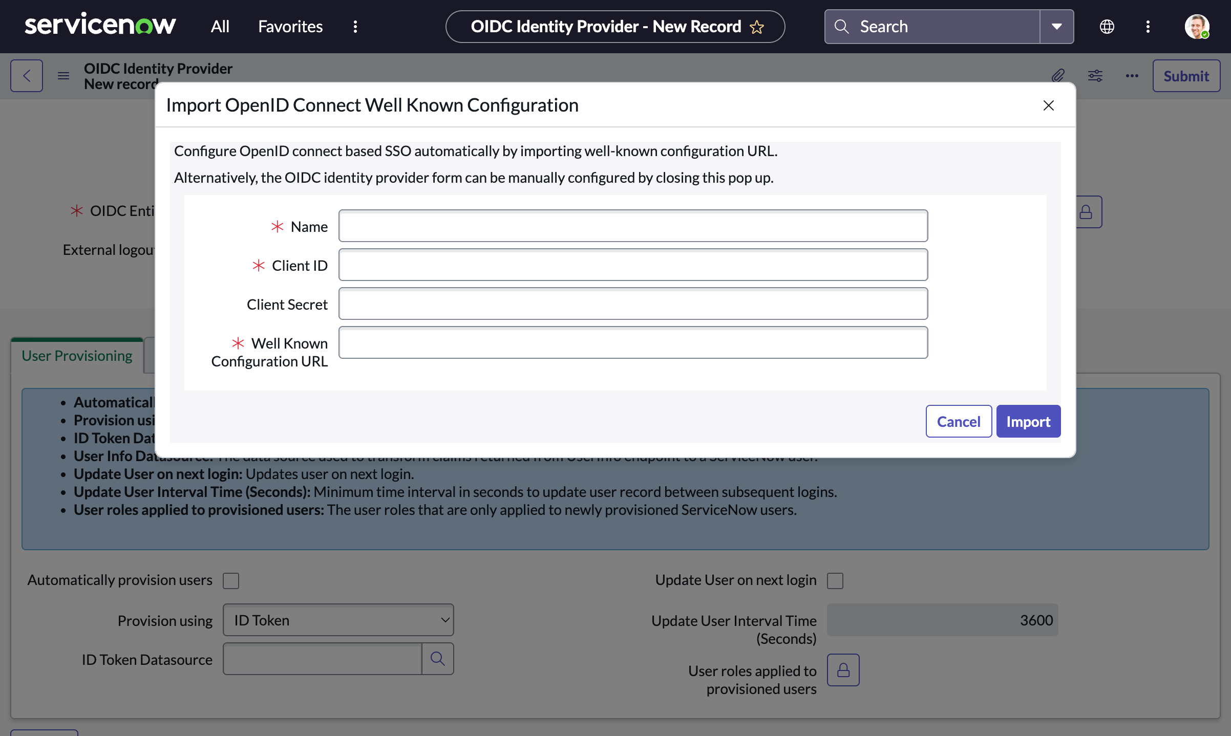 ServiceNowにOpenID Connect SSOを設定する #openid_connect - Qiita