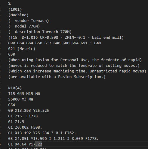 Autodesk Fusion360でパスをGcodeに変換する覚書 #GCode - Qiita
