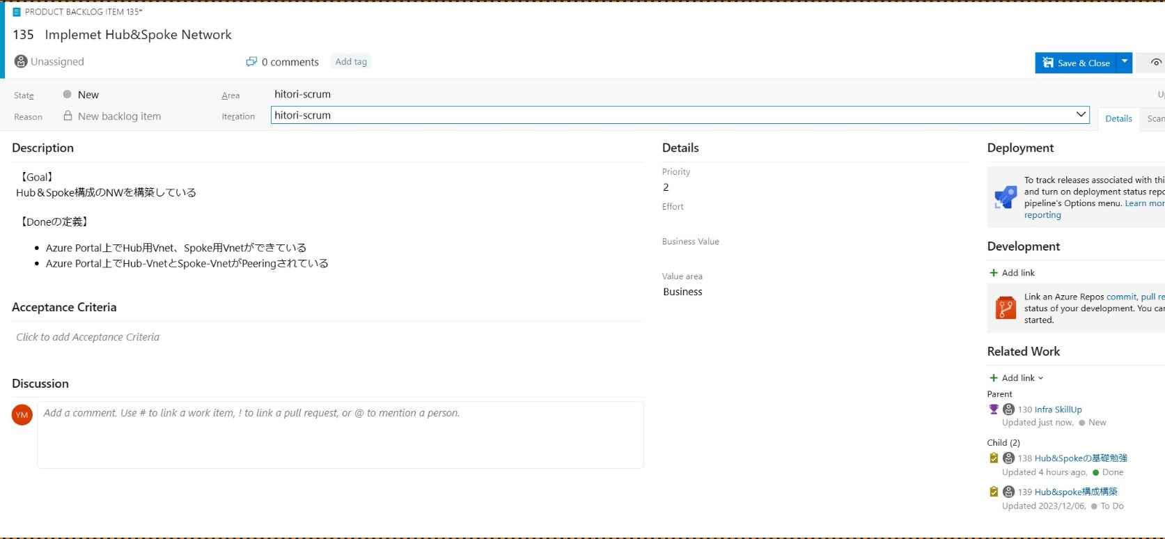 一人スクラムをAzure Boardで実践してみる #AzureBoards - Qiita