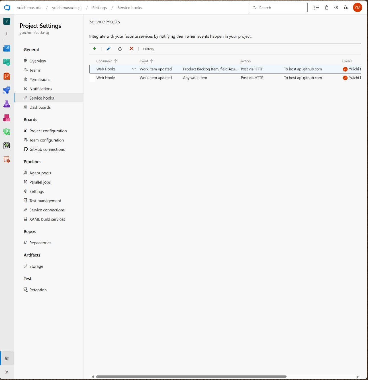 Web Hooks利用してAzure BoardsでPBIを作成したら自動でAzureリソースを作り隊 #GitHubActions - Qiita