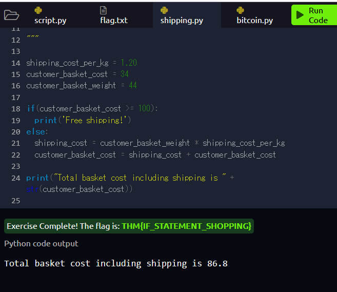 【TryHackMe】Python Basics：Walkthrough #Security - Qiita