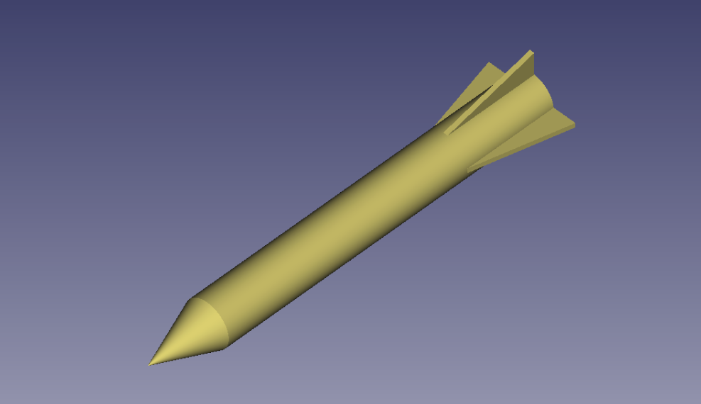 OpenFOAM+cfMeshを使用してモデルロケット周りの流体解析(1) #cfd - Qiita