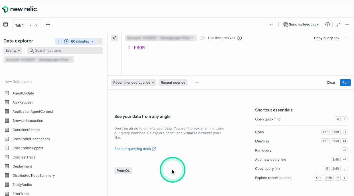 New Relic の Data explorer が新しくなってNRQLのクエリ作成が快適に #初心者 - Qiita