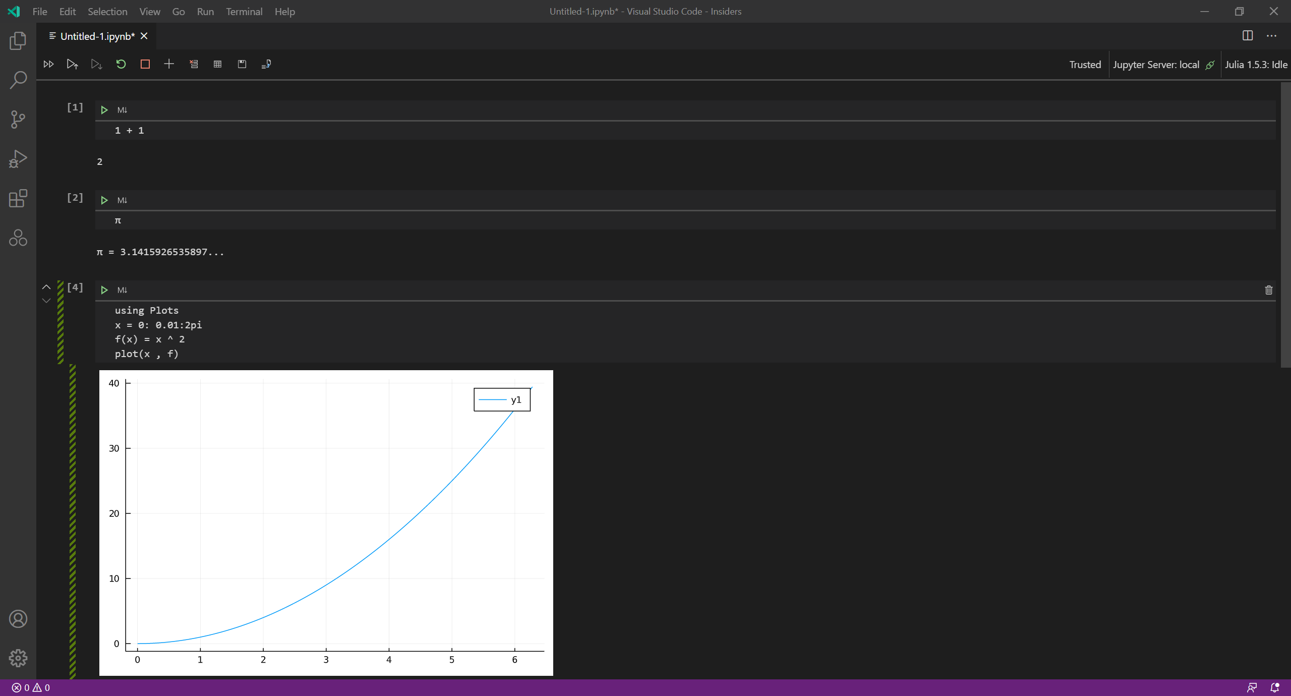 VSCode+Jupyter拡張機能でJulia1.5の開発環境を構築する #JupyterNotebook - Qiita