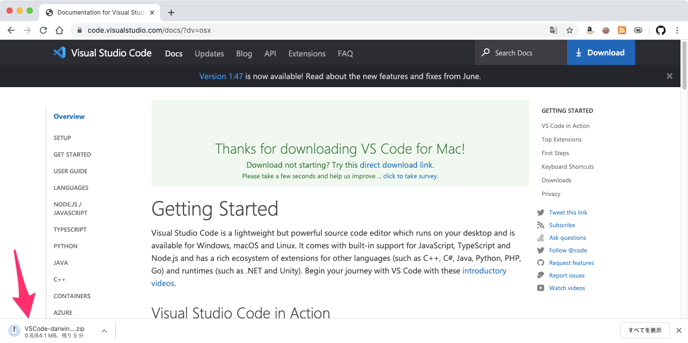 MacにVisualStudioCodeを導入して日本語化する #初心者 - Qiita