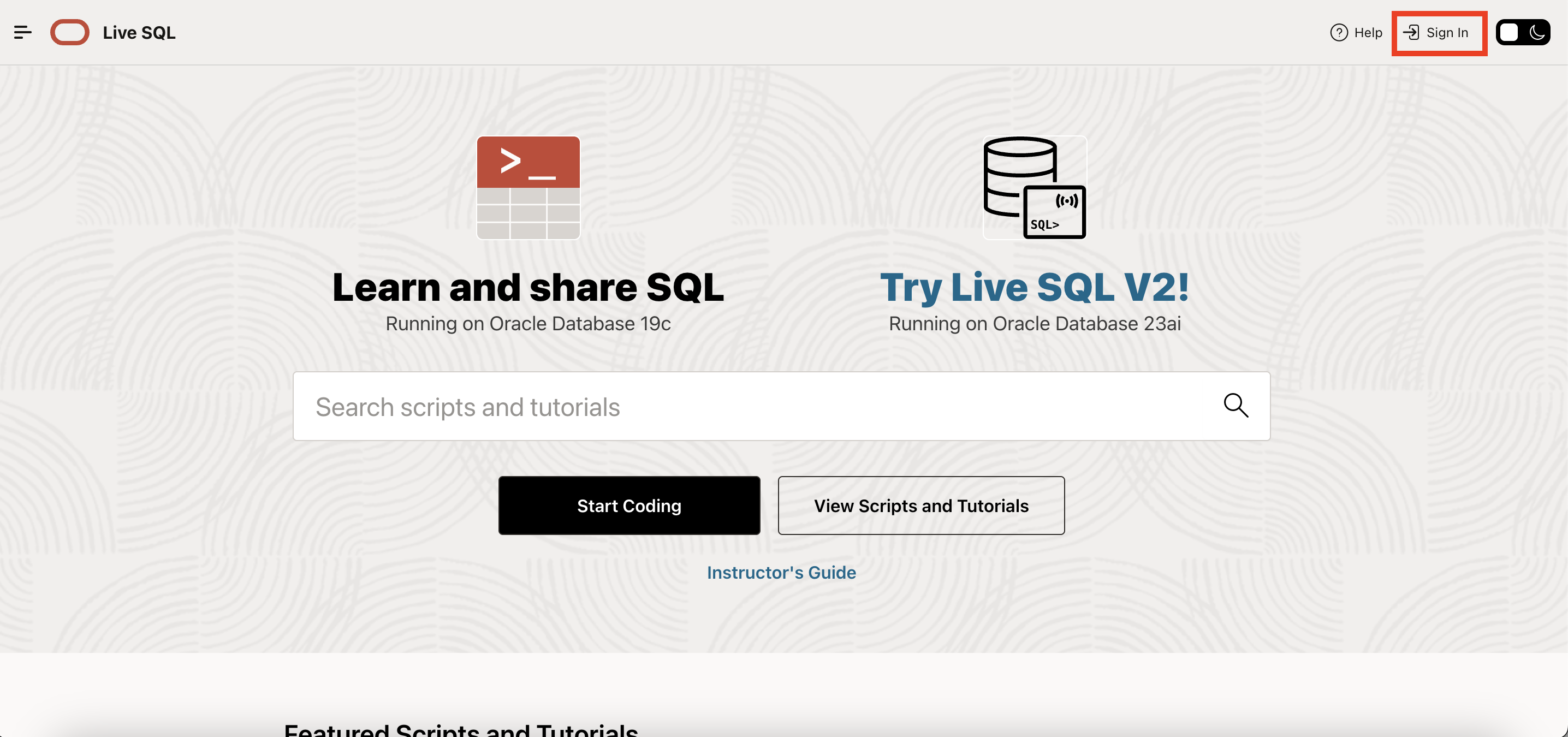 Oracle Live SQL 使ってみた #oracle - Qiita