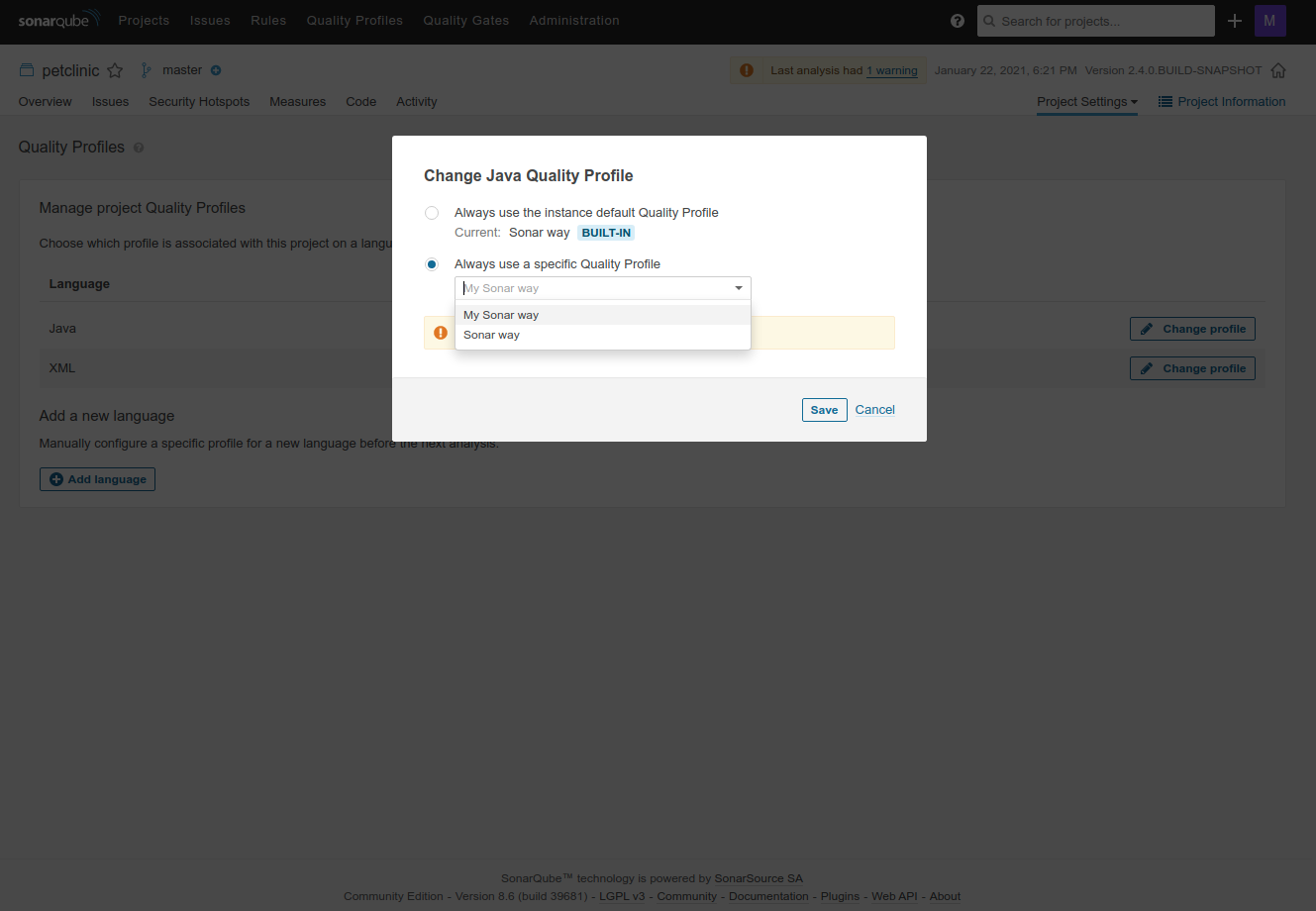 MavenプロジェクトでSonarQubeを使ってみる #Java - Qiita