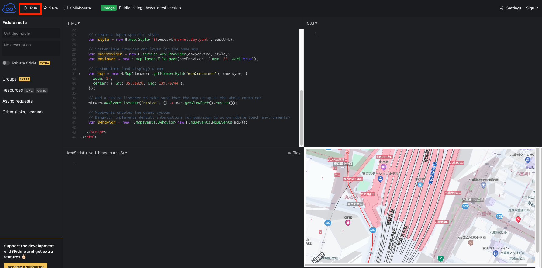 位置情報アプリに使用できるHEREロケーションサービス利用入門（まとめ記事） #JavaScript - Qiita