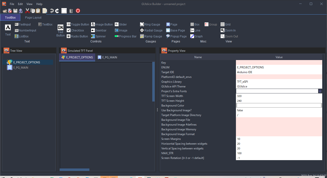GUIsliceをESP32環境で使ってみた #ArduinoIDE - Qiita