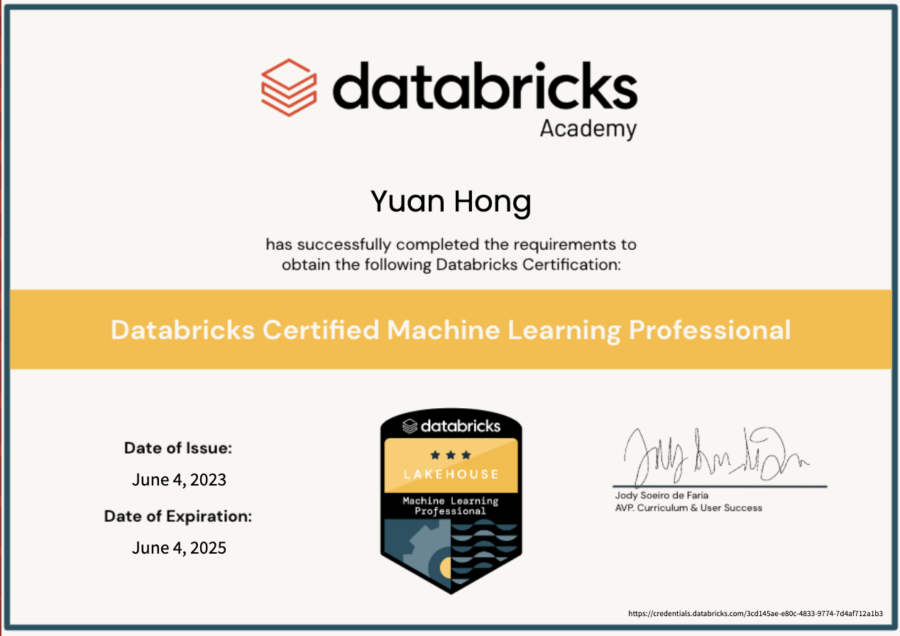 Databricks Certified Machine Learning Professional 合格体験記 #Python - Qiita