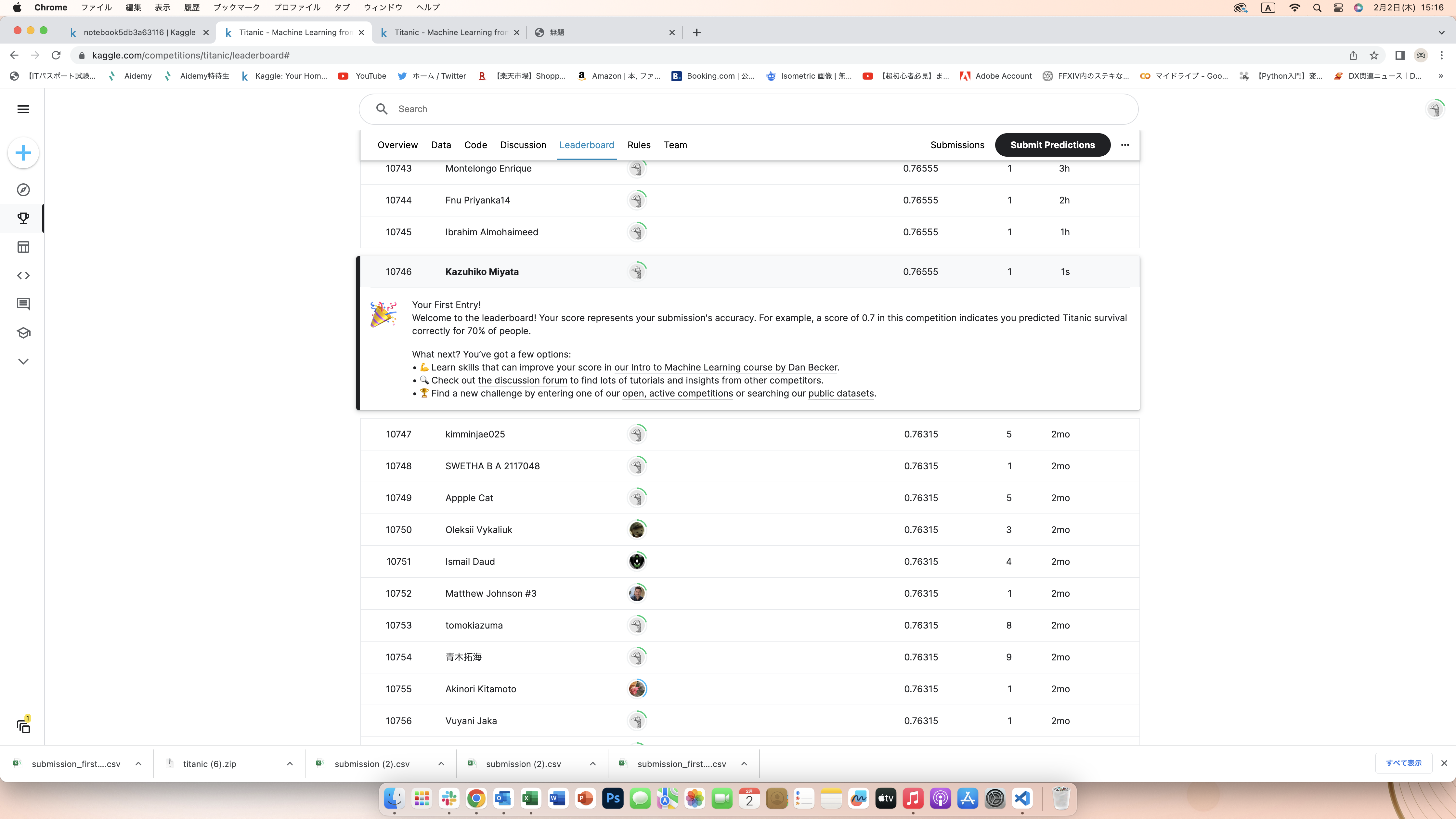 kaggleに初チャレンジ #Python - Qiita
