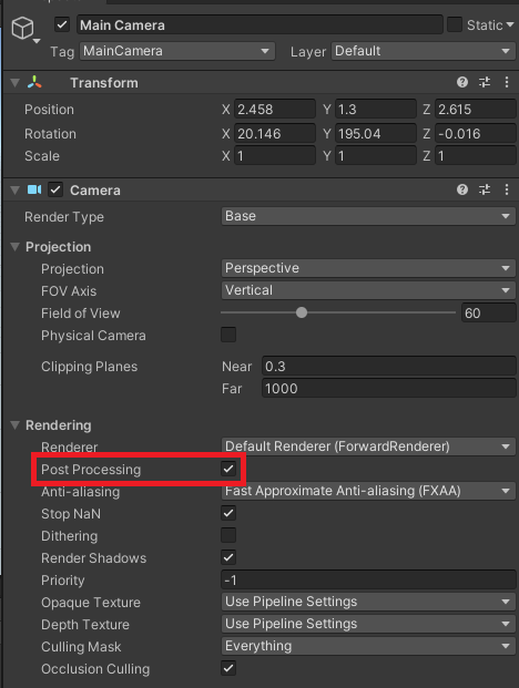 URPにおけるポストエフェクトのかけ方 #Unity - Qiita