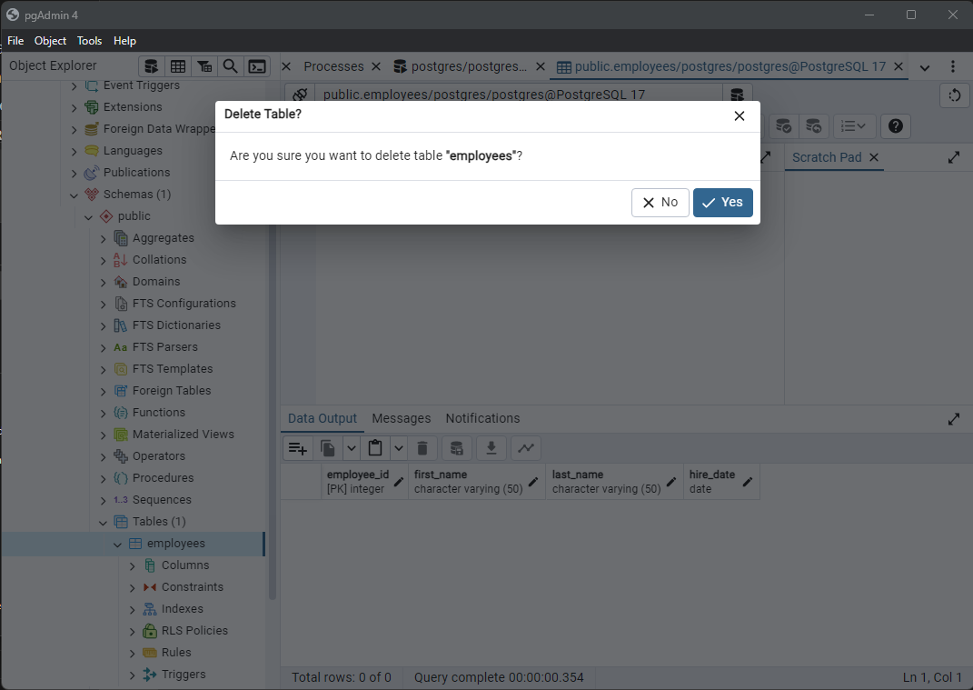 【PostgreSQL】4つの手法でテーブルを作成・削除する #Windows - Qiita