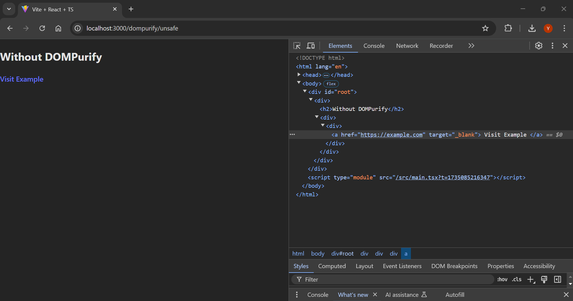 【React】DOMPurify で XSS 対策 #TypeScript - Qiita