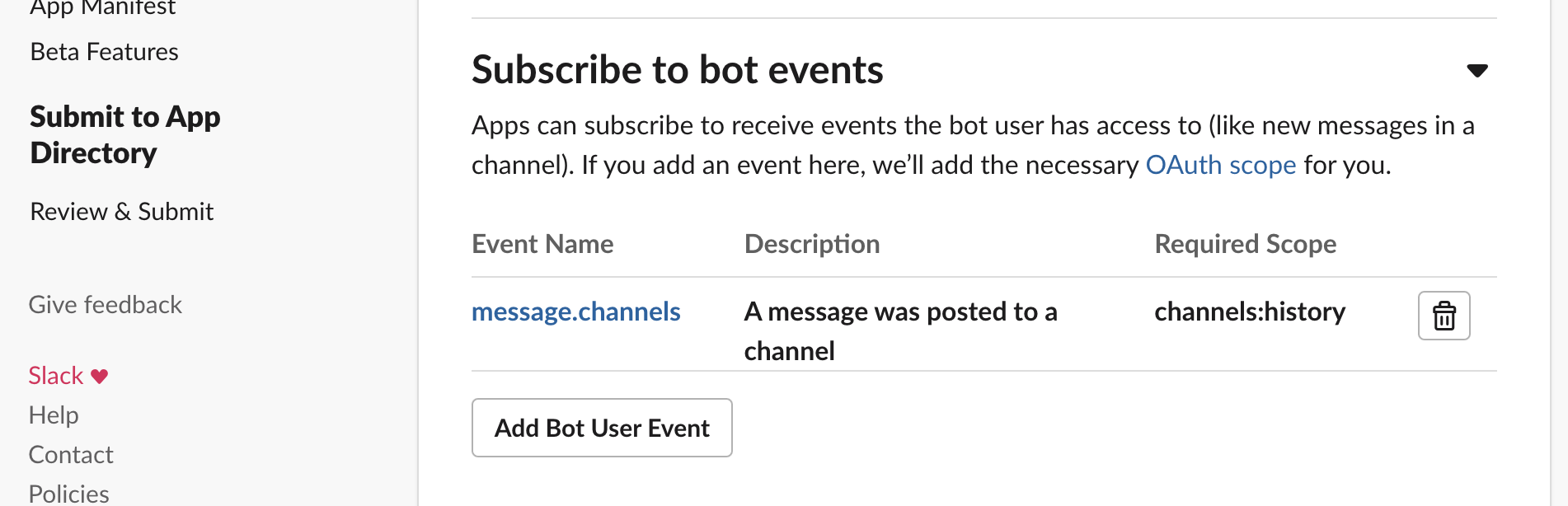 初心者でも分かる「Slack Events API」の使い方 #slackbot - Qiita