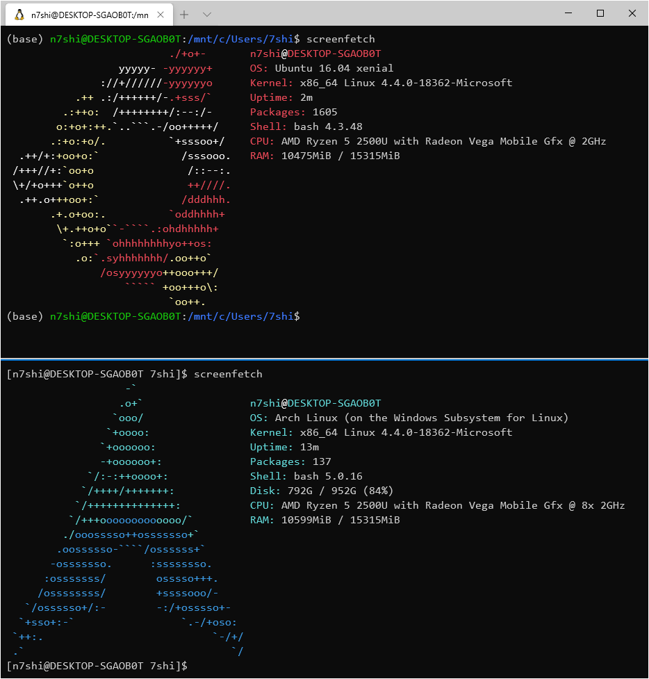 WSLでUbuntuと共存させてArch Linuxを使う #archLinux - Qiita