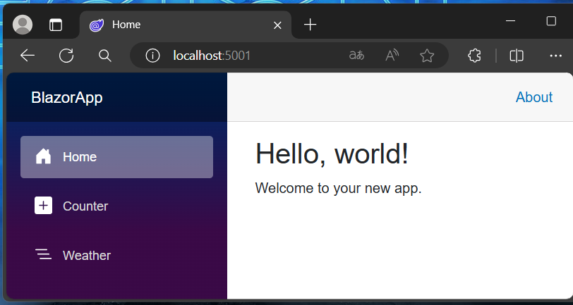 C# ASP.NET Core Blazor Webアプリで Hello World する #Ubuntu - Qiita