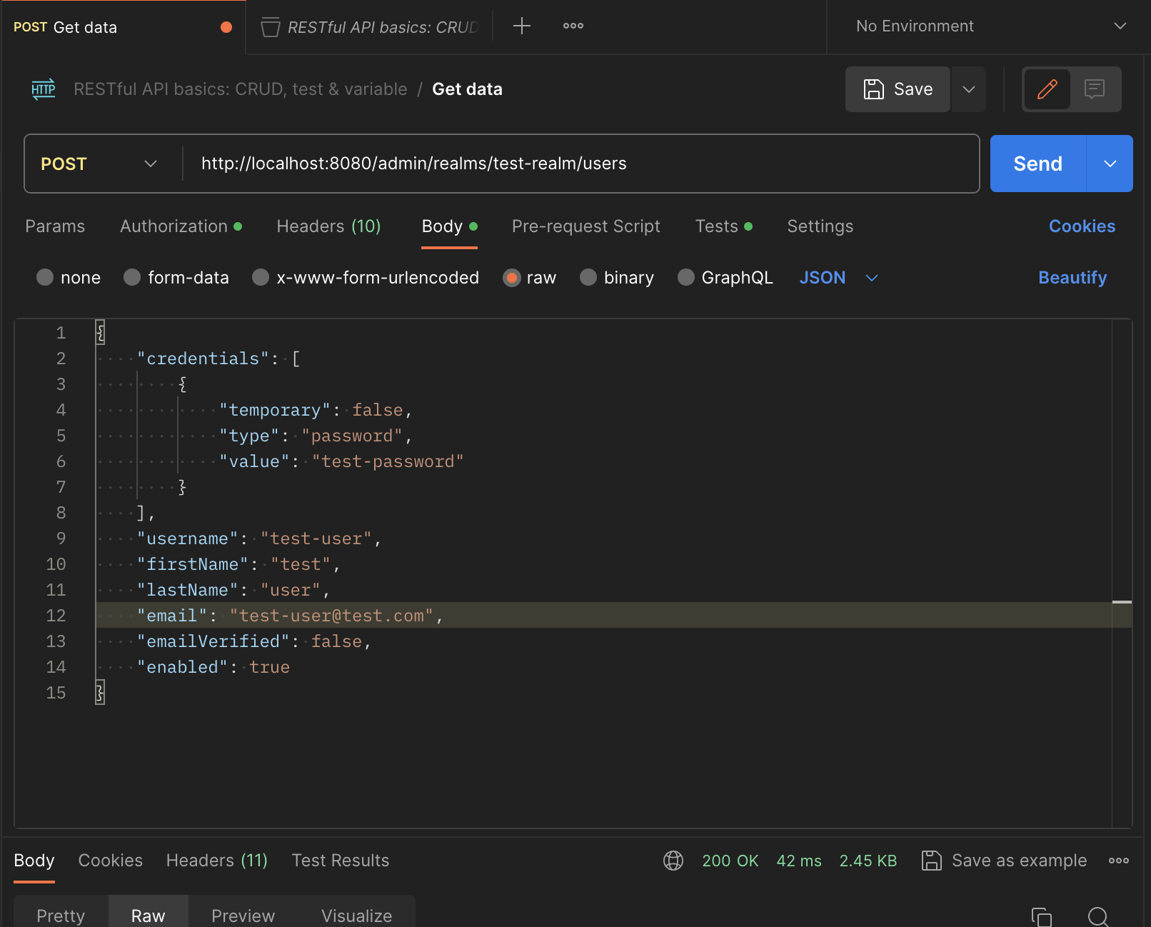 KeycloakのAPIでユーザー登録からアクセストークン取得までやってみる #認証 - Qiita