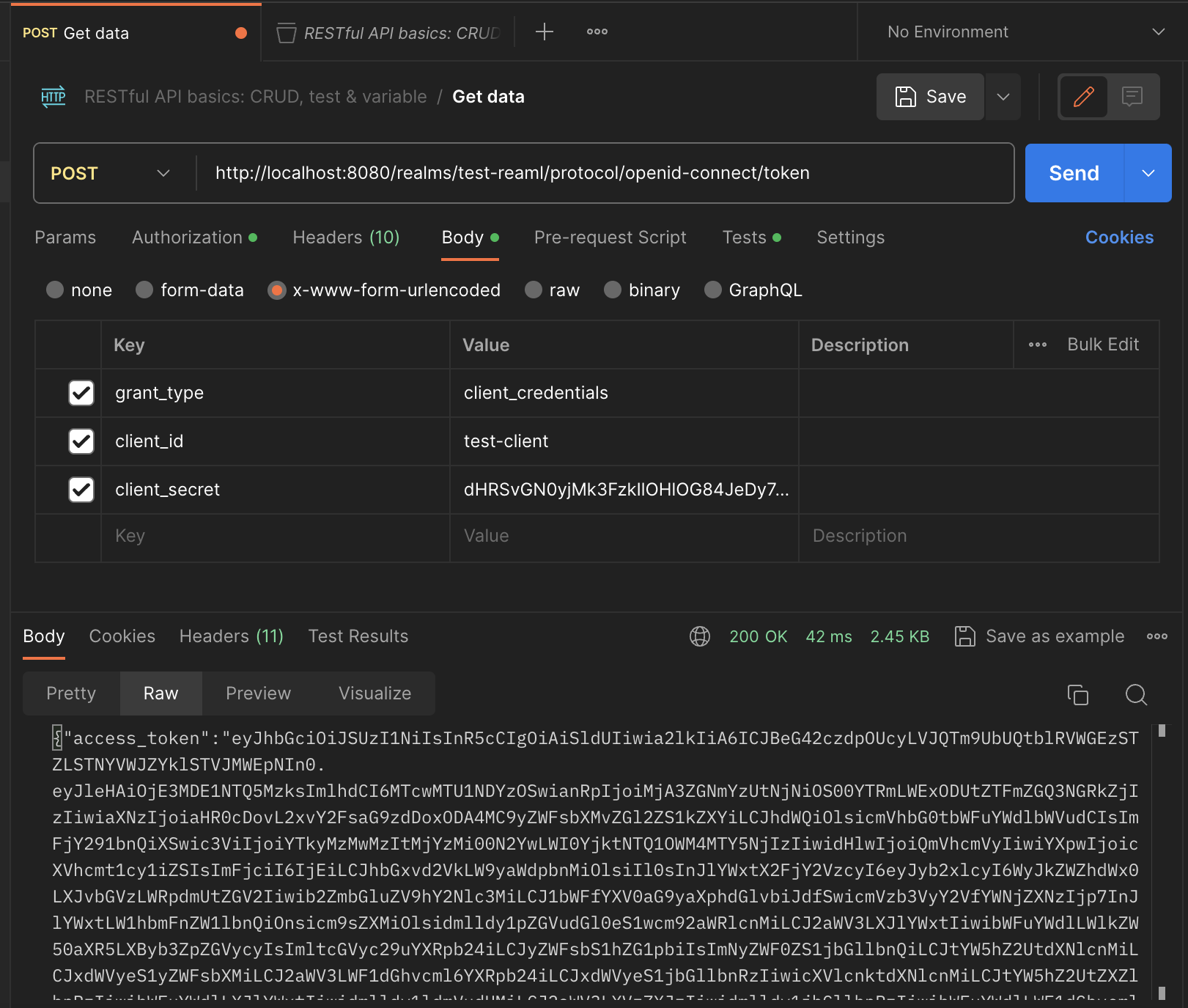 KeycloakのAPIでユーザー登録からアクセストークン取得までやってみる #認証 - Qiita