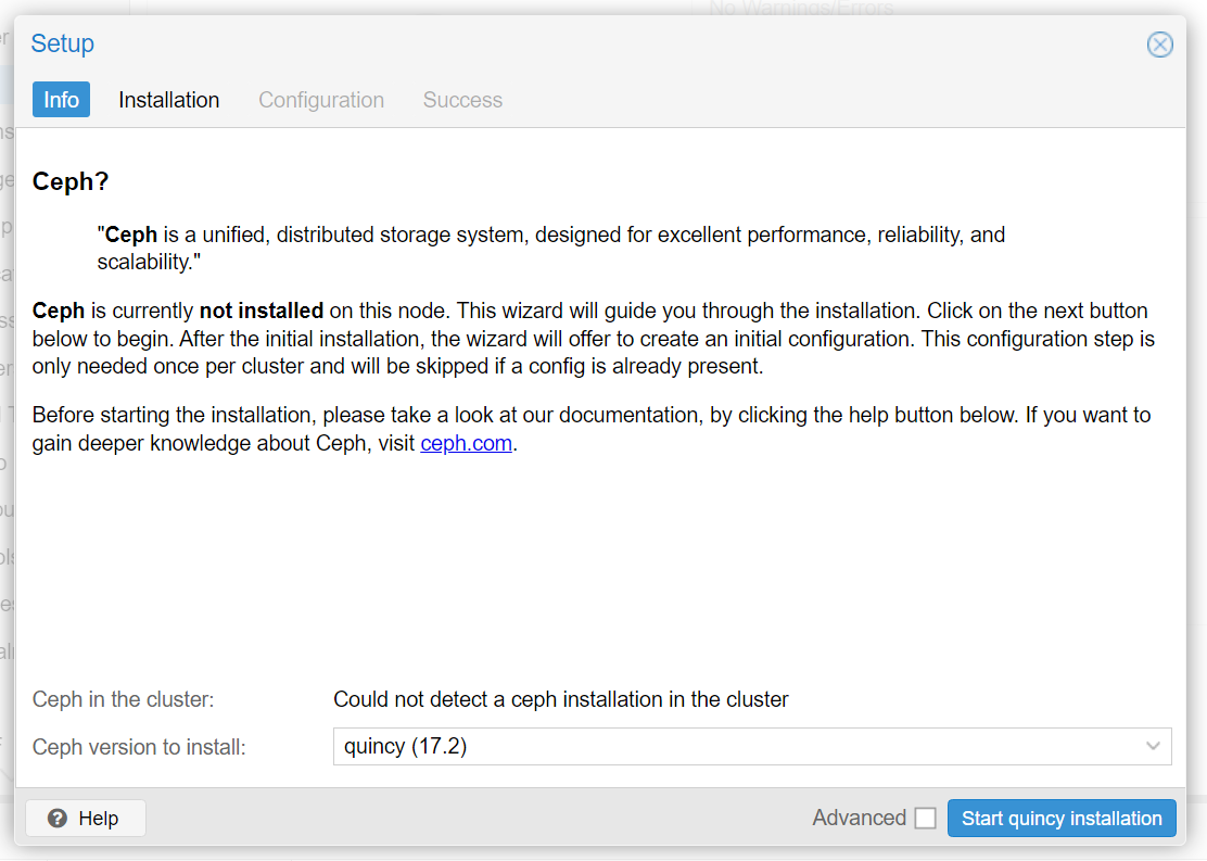 Proxmox VE上でCeph/CephFS環境を作ってみる。 #proxmox - Qiita