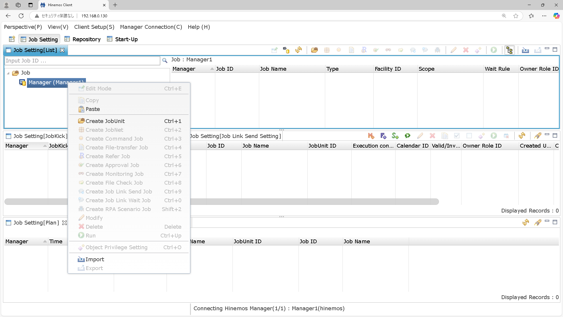 Hinemos ManagerからJob実行してみる #hinemos - Qiita
