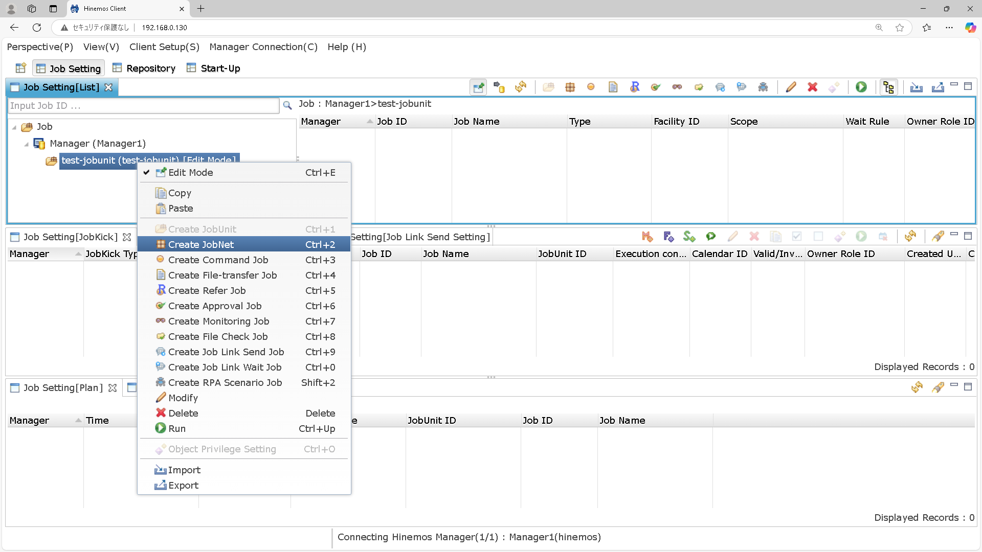 Hinemos ManagerからJob実行してみる #hinemos - Qiita