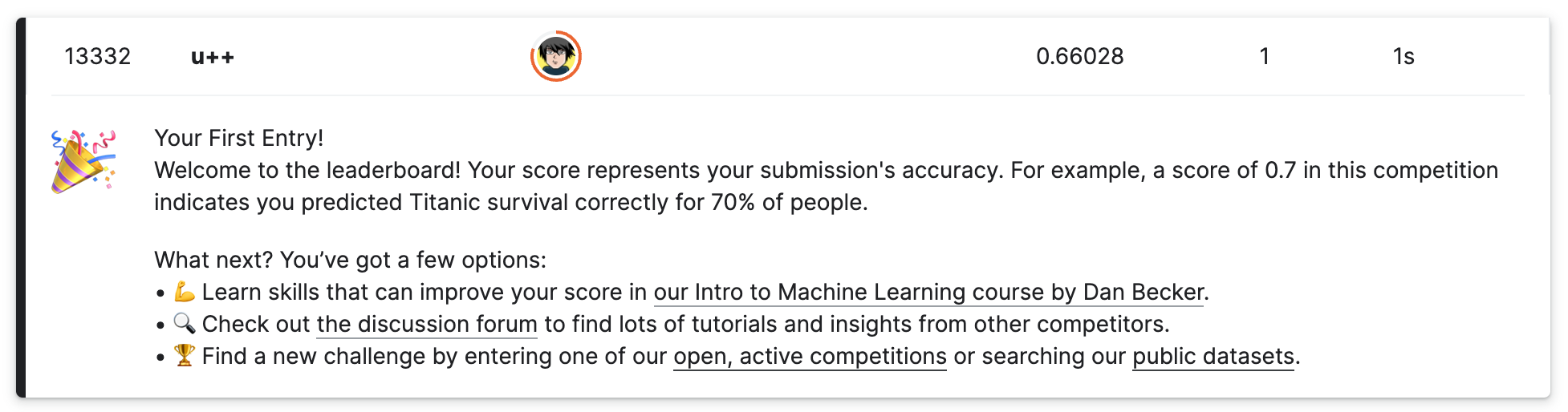 Kaggleに登録したら次にやること ～ これだけやれば十分闘える！Titanicの先へ行く入門 10 Kernel ～ #Python - Qiita