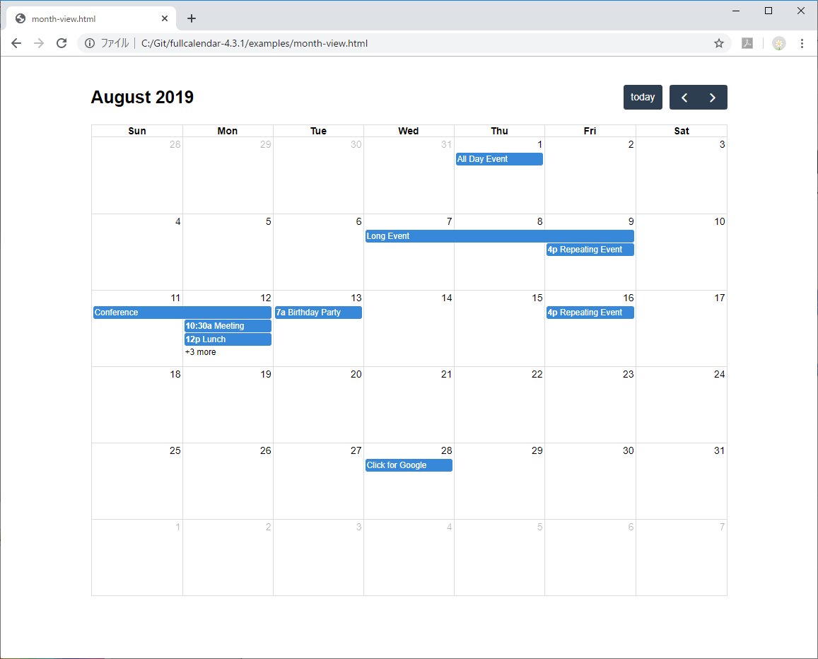 FullCalendarの使い方 #JavaScript - Qiita
