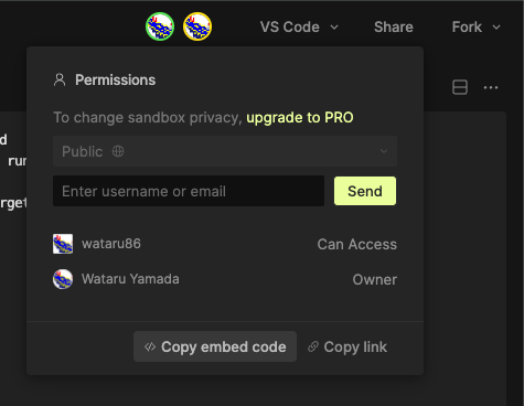 CodeSandbox が Rust や Python など様々な言語に対応したので Qiita に埋め込んでみた #Python - Qiita