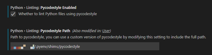 VS-Codeでpyenv環境のpylint, pycodestyleを使う #Python - Qiita
