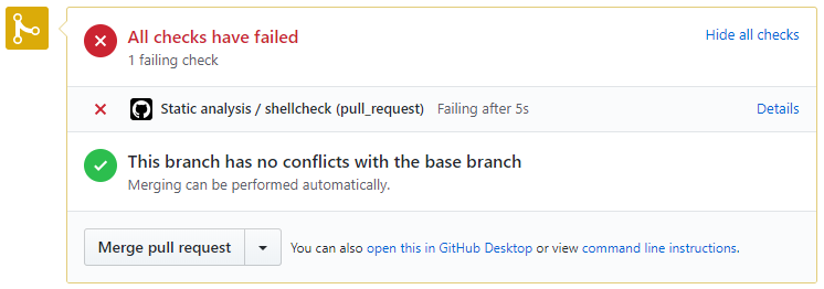 GitHub Actions を用いて Pull-Request で shellcheck をする方法 #GitHubActions - Qiita