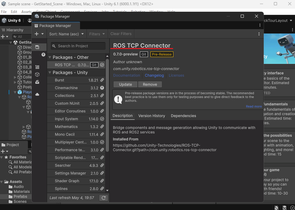 [Unity / ROS2 / Windows] 【公式準拠】WSL2 上で Unity-Robotics-Hub を使って ROS2 通信する #初心者 - Qiita