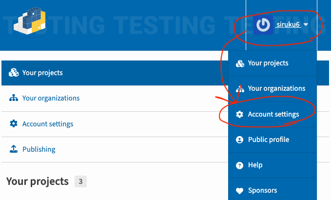 [python / pypi] pypi パッケージアップロード時の 403 エラー with 2FA #Python - Qiita