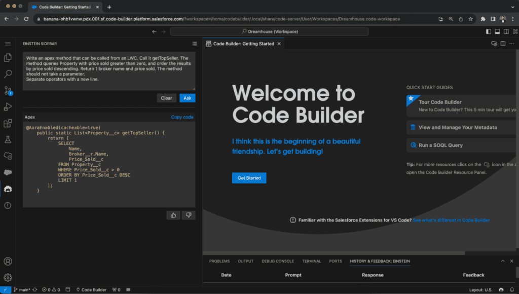 Salesforce Code Builder #Salesforce - Qiita