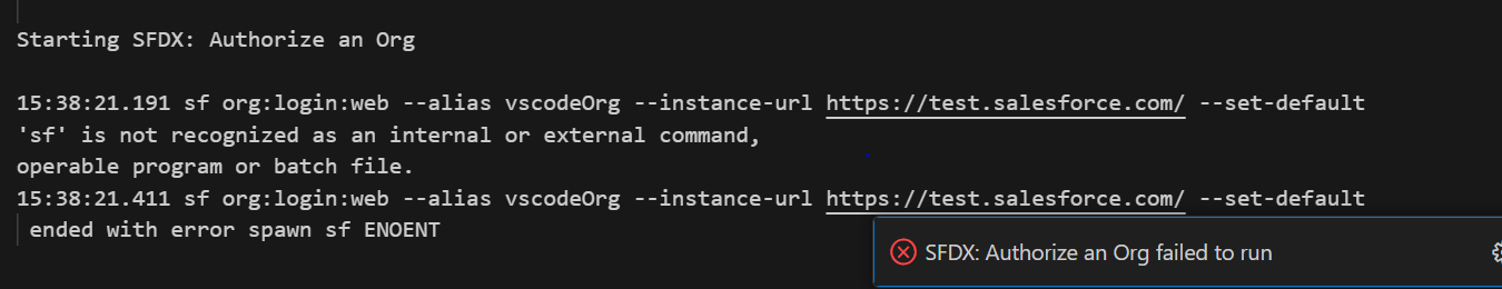 SFDX: Authorize Errorのまとめ #Salesforce - Qiita