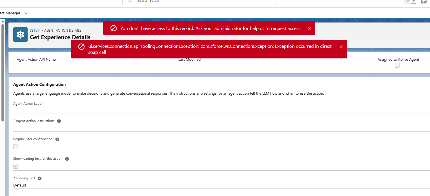 Error creating agent : common.udd.object.PreSaveValidationException: #Salesforce - Qiita
