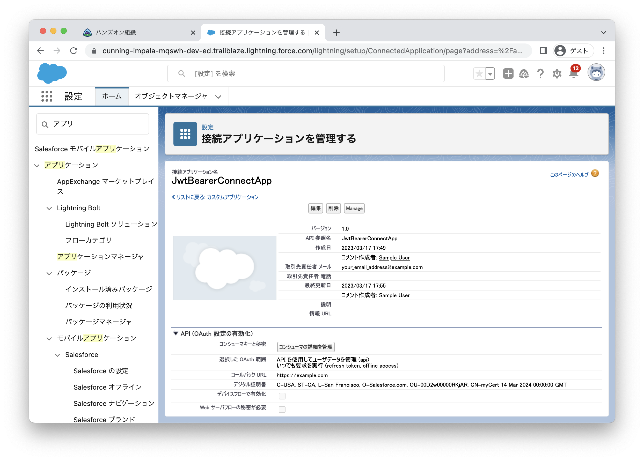SalesforceのOAuth2.0サーバ設定（接続アプリケーション） - JWT Bearer Token Flow編 ...